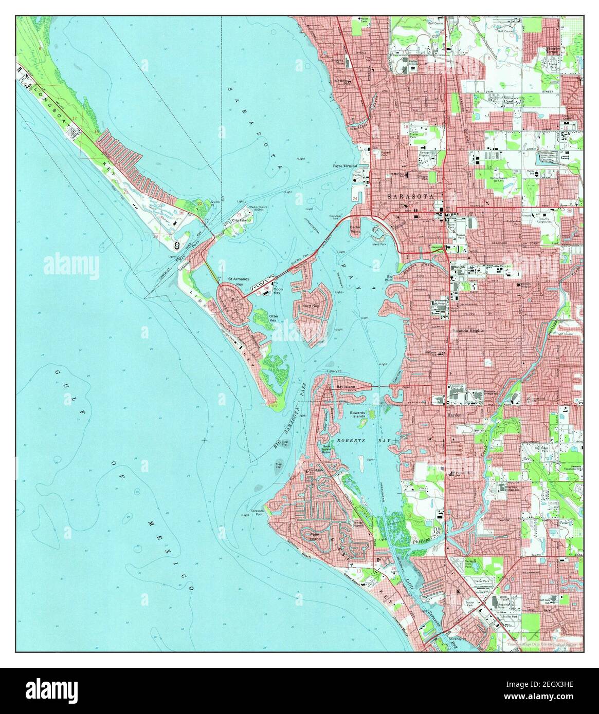 Mappa di sarasota florida immagini e fotografie stock ad alta ...