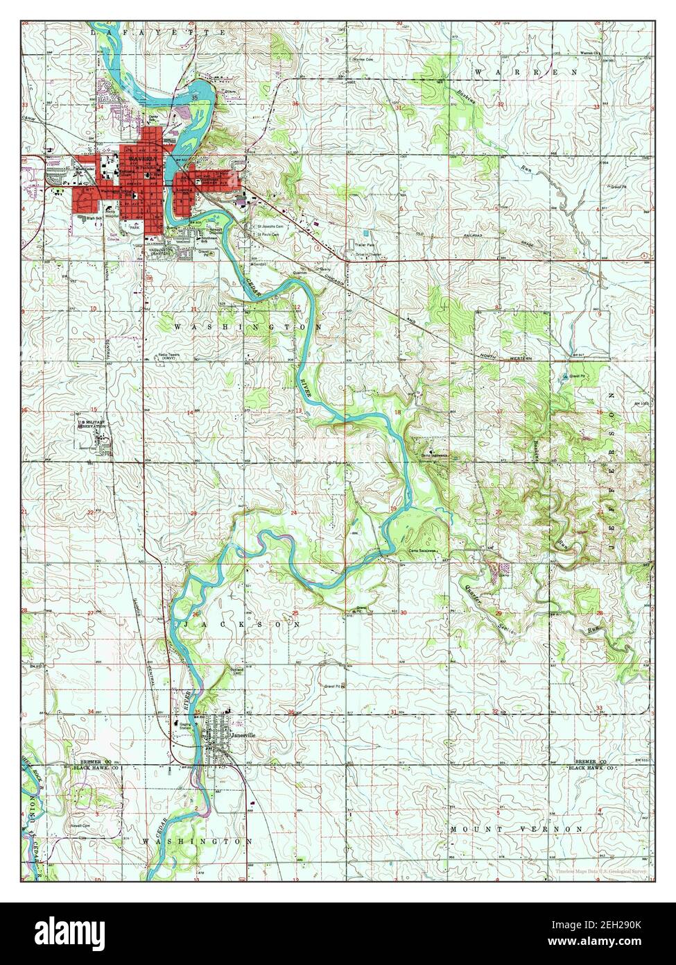 Waverly iowa mappa immagini e fotografie stock ad alta risoluzione - Alamy