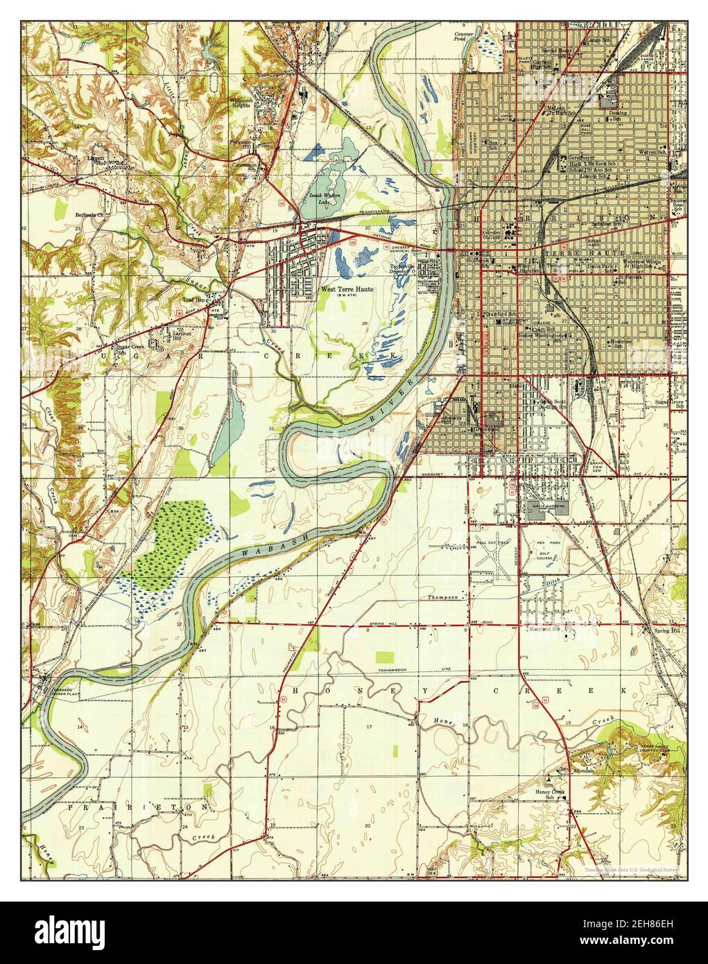 Mappa di terre haute immagini e fotografie stock ad alta risoluzione ...