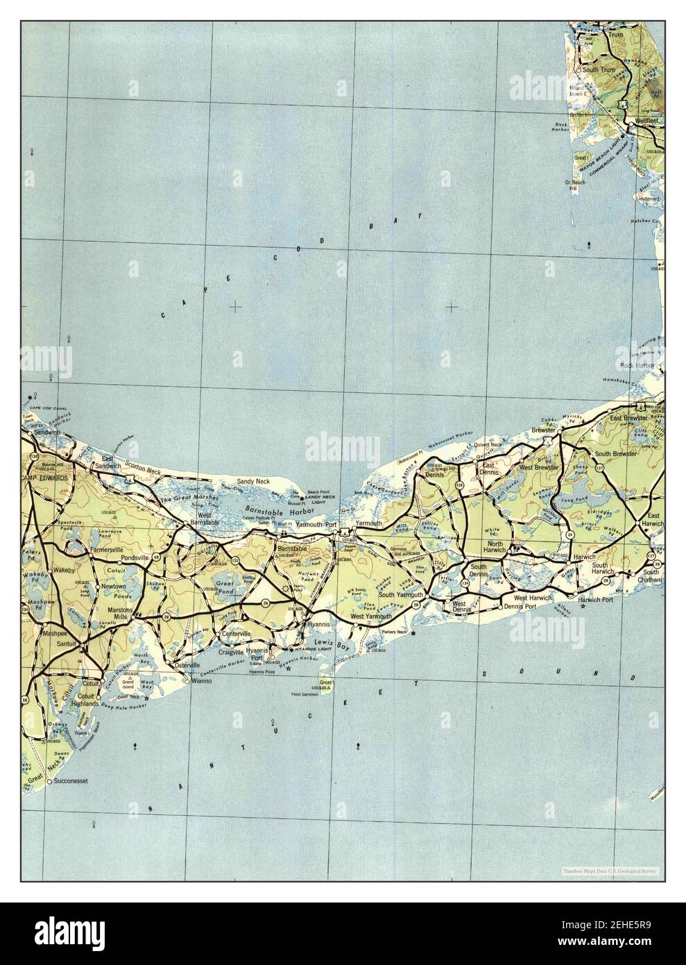 Mappa strade capo cod immagini e fotografie stock ad alta risoluzione ...