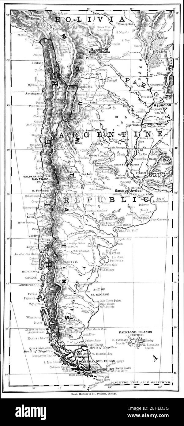 Historia de chile Foto e Immagini Stock in Bianco e Nero - Alamy