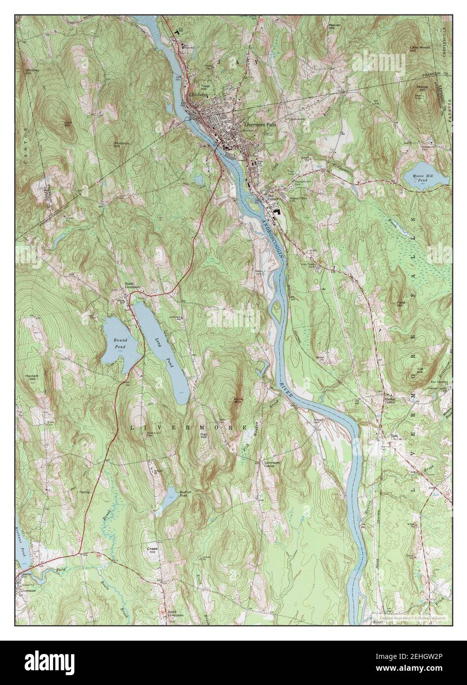 Mappa delle cascate di livermore Immagini senza sfondo e Foto Stock ...