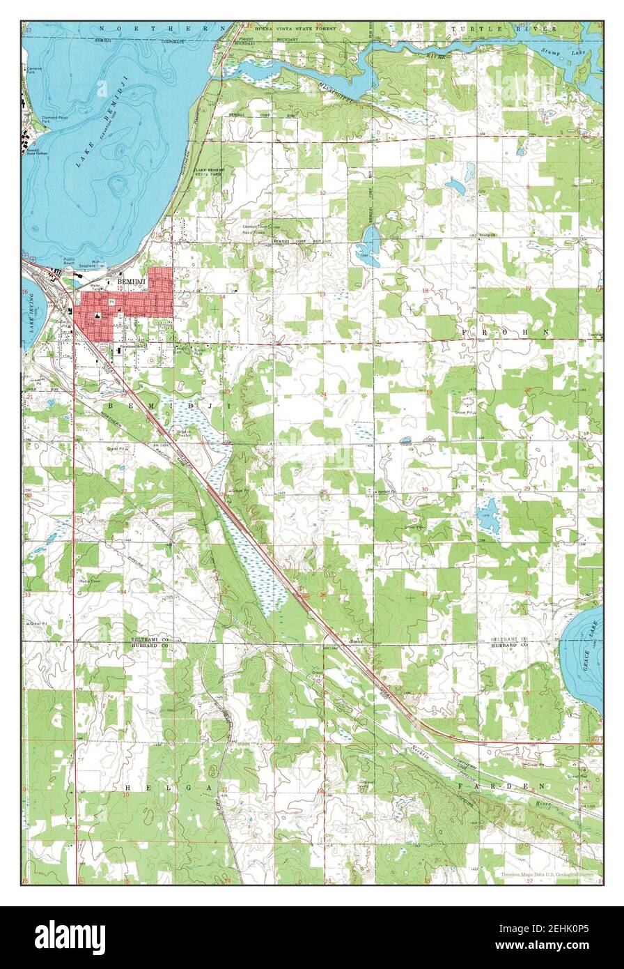 Mappa di bemidji, minnesota Immagini senza sfondo e Foto Stock ...