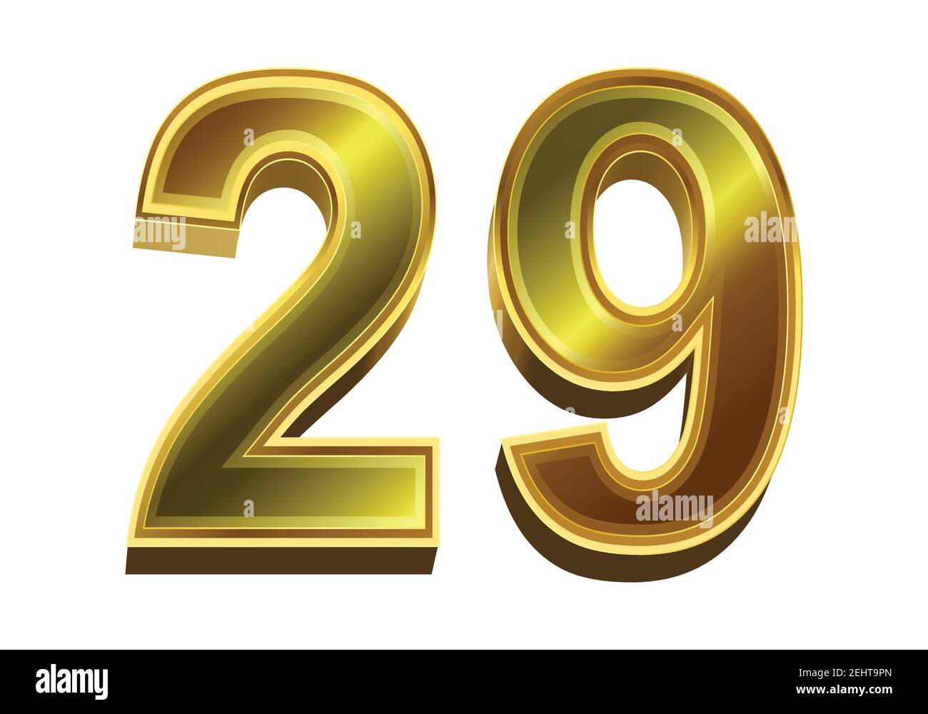 Number 29 Immagini Vettoriali Stock - Alamy