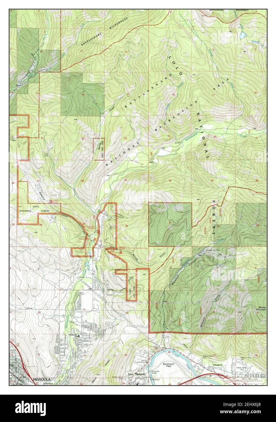 Mappa della missoula immagini e fotografie stock ad alta risoluzione ...