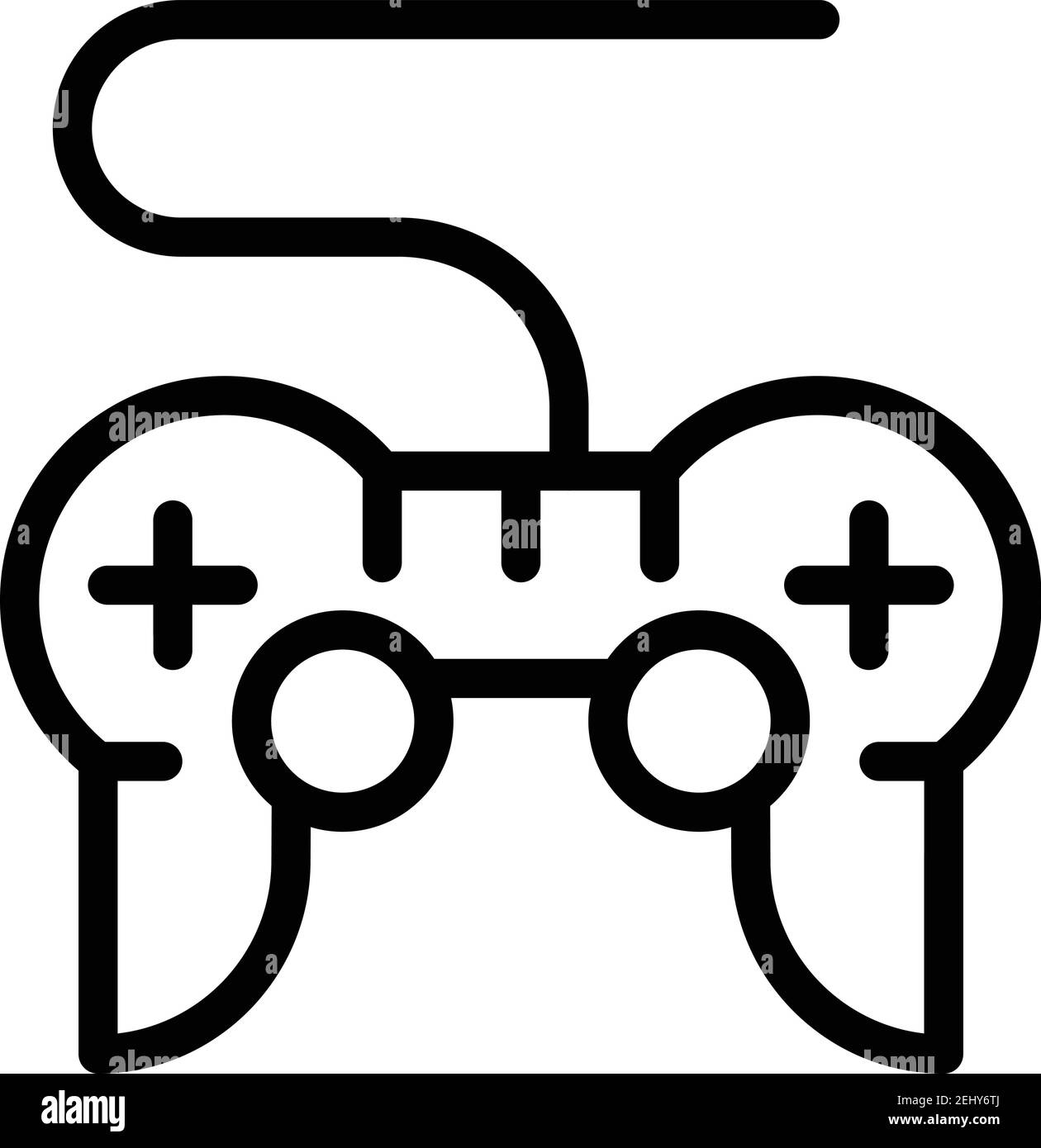 Icona tv interattiva con joystick. Icona vettoriale tv interattiva con ...