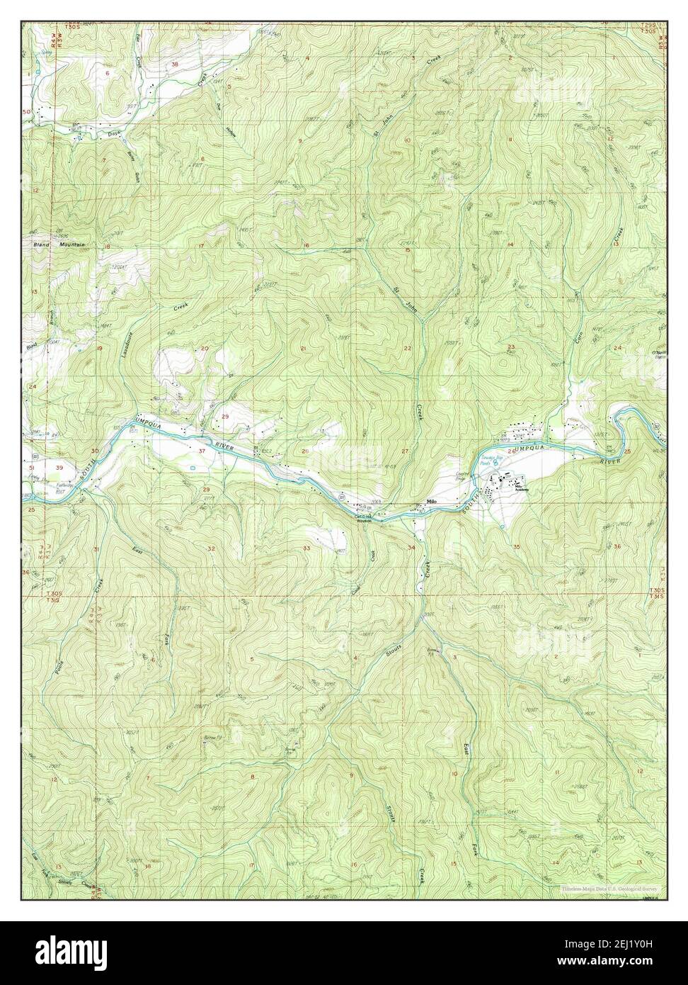 Mappa di milo oregon immagini e fotografie stock ad alta risoluzione ...