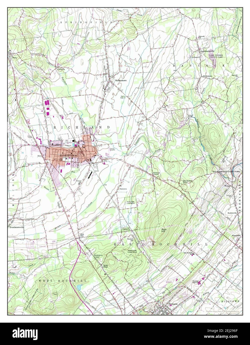 Mappa di quakertown immagini e fotografie stock ad alta risoluzione - Alamy
