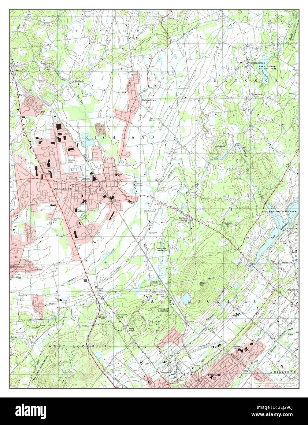 Mappa di quakertown immagini e fotografie stock ad alta risoluzione - Alamy