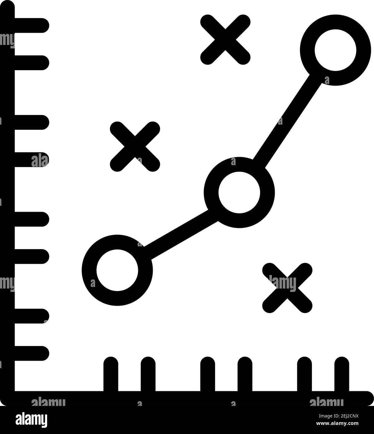 Icona del grafico marketing mix. Outline marketing mix grafico icona ...