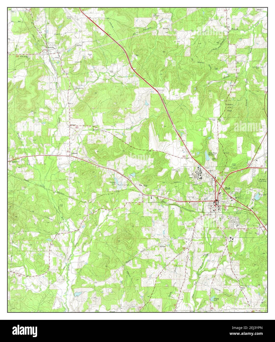 Rusk mappa del texas immagini e fotografie stock ad alta risoluzione ...