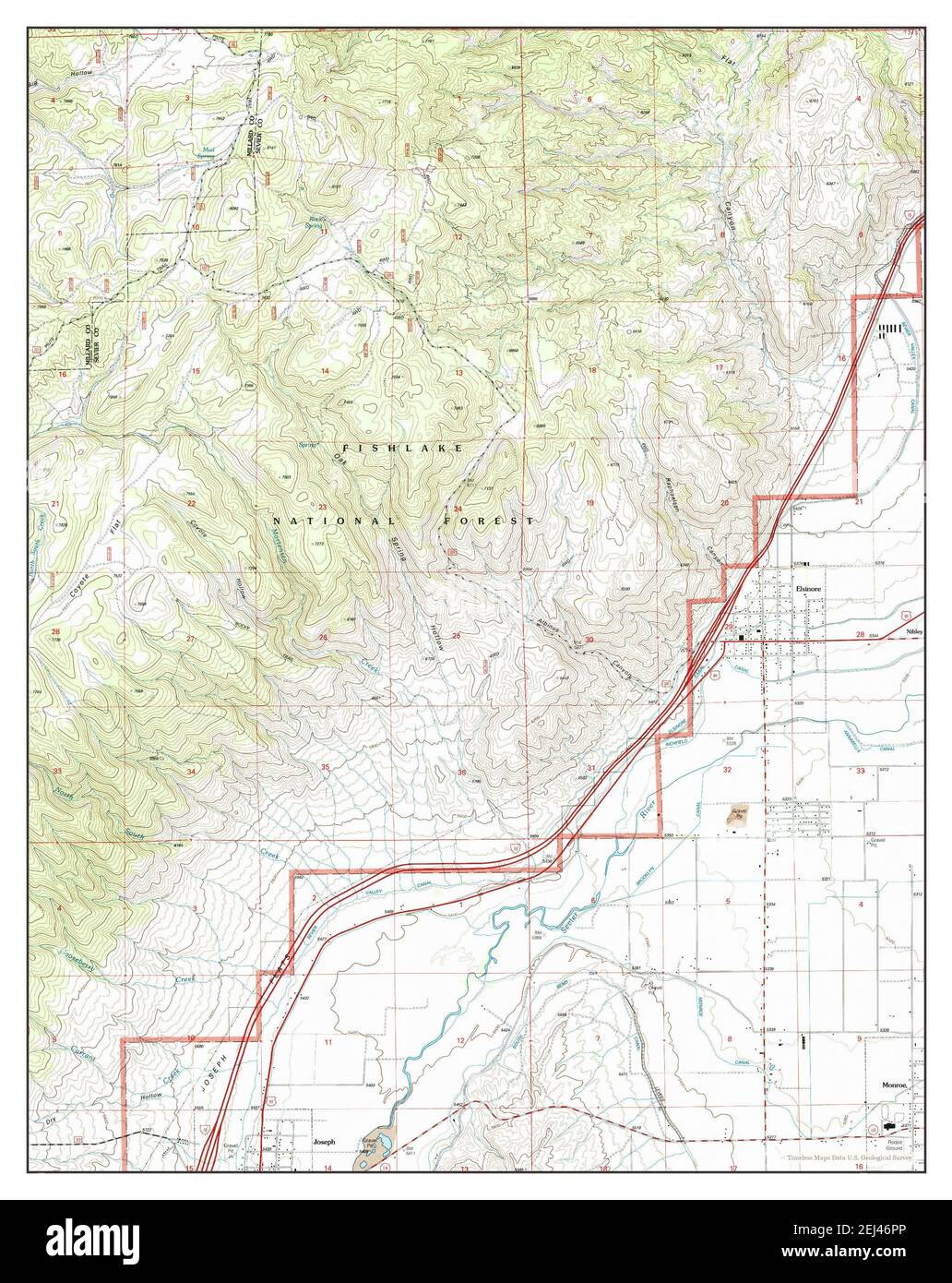 Elsinore utah mappa immagini e fotografie stock ad alta risoluzione - Alamy