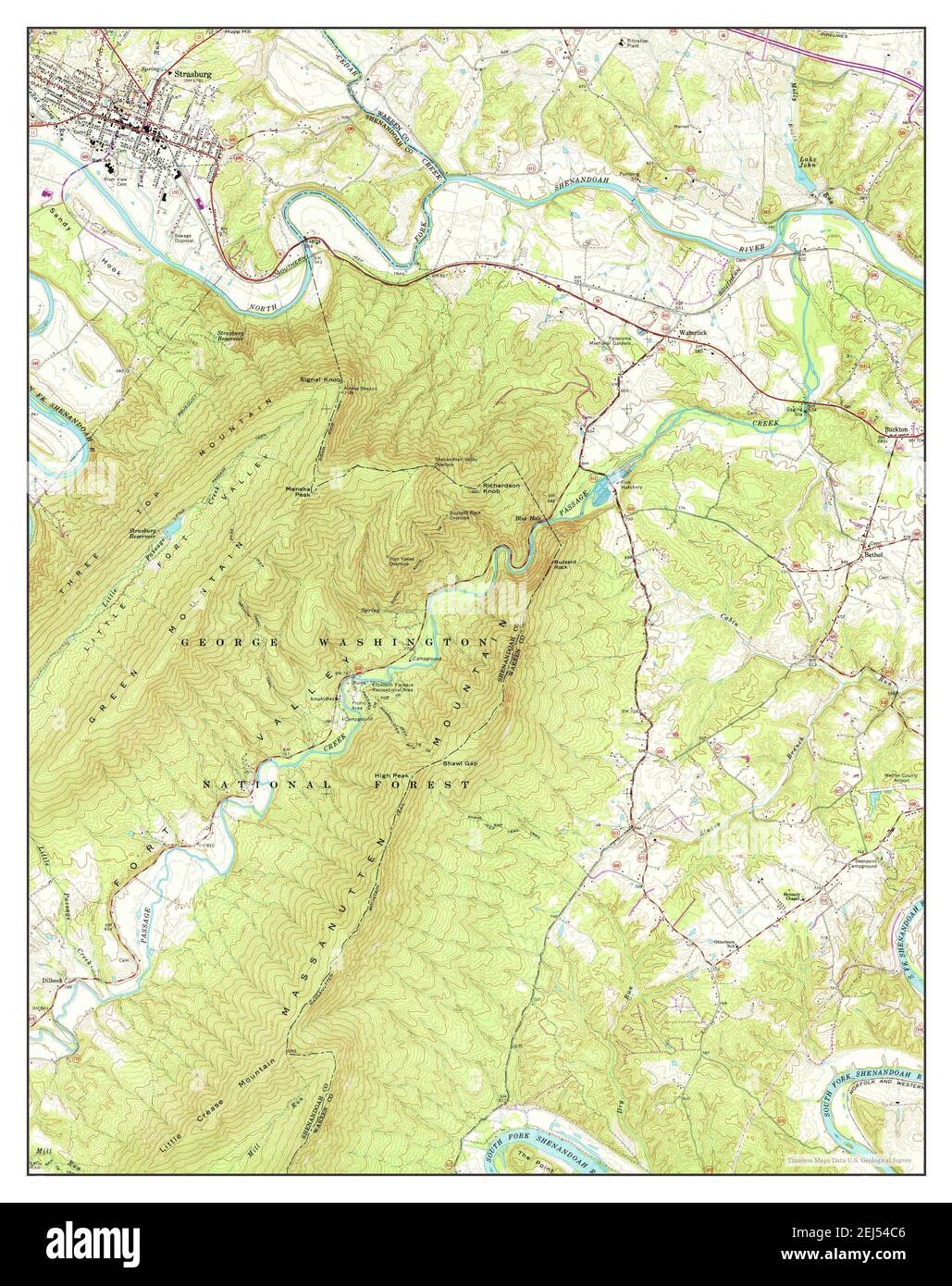 Mappa di strasburg virginia immagini e fotografie stock ad alta ...