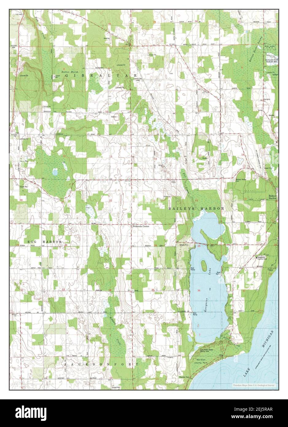 Mappa del wisconsin del porto di baileys immagini e fotografie stock ad ...