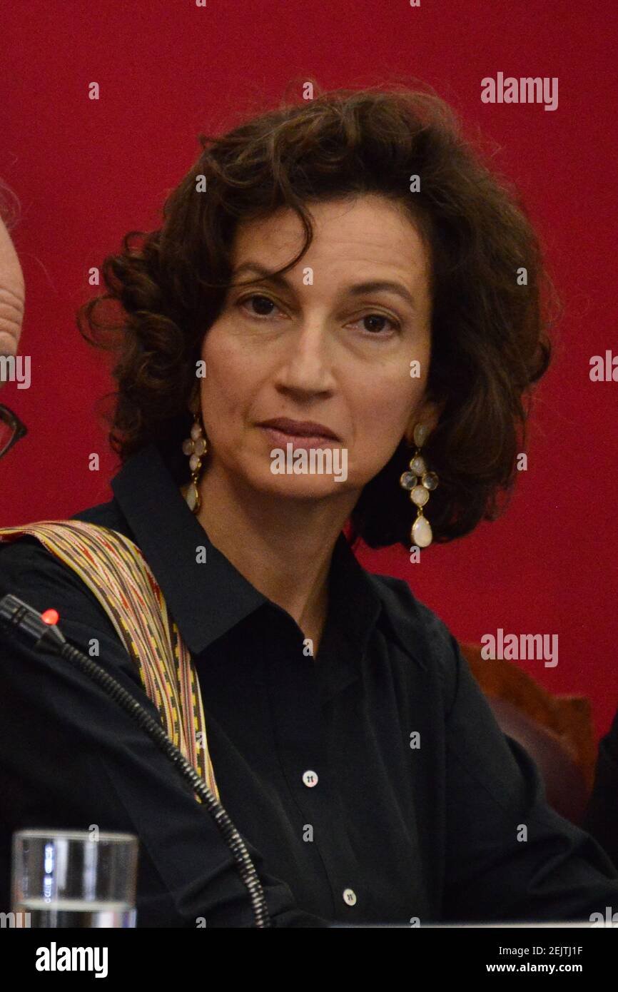 CITTÀ DEL MESSICO, MESSICO - FEBBRAIO 26: Audrey Azoulay Direttore ...