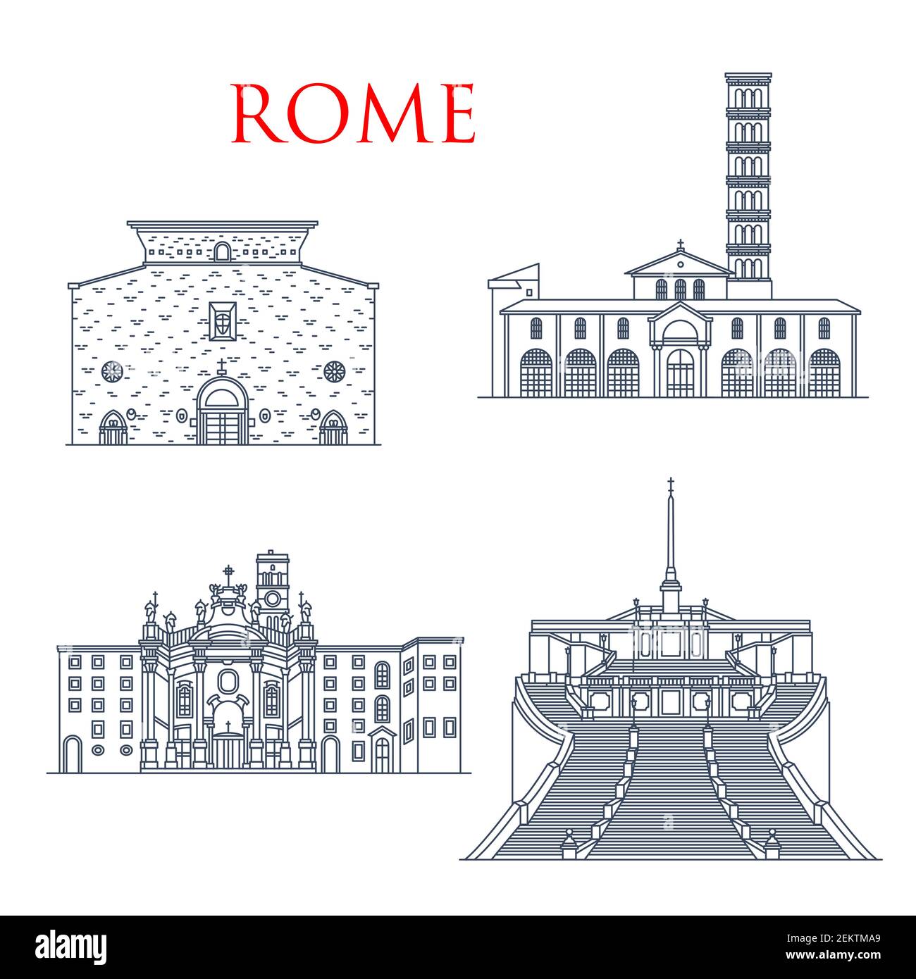 Basilica di santa croce dettaglio Immagini Vettoriali Stock - Alamy