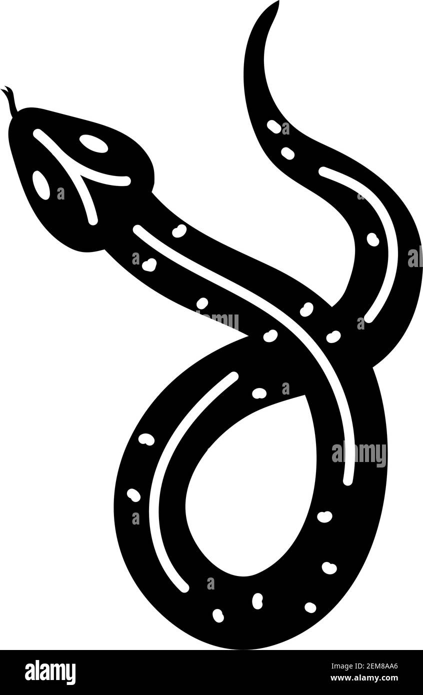 Disegno serpente minimalista immagini e fotografie stock ad alta ...