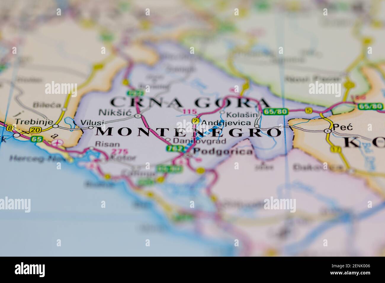 Mappe del montenegro immagini e fotografie stock ad alta risoluzione ...