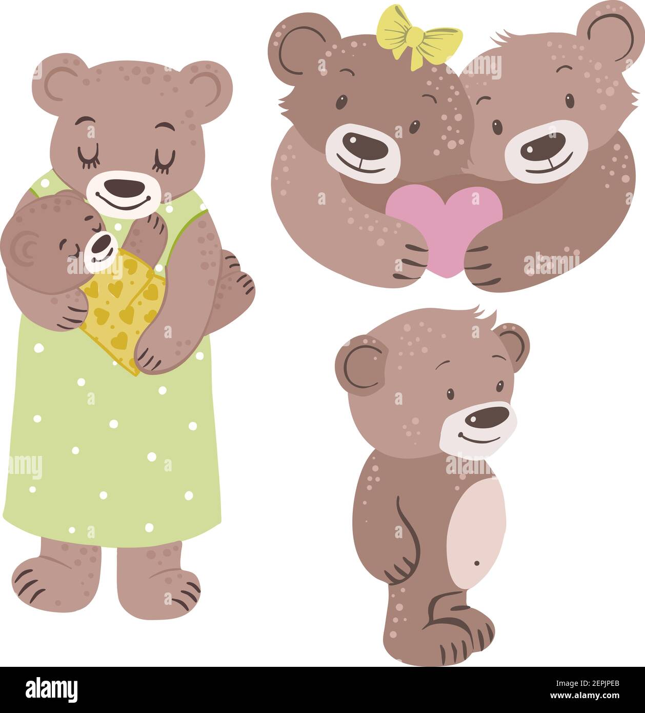 Vettore mamma orso Immagini Vettoriali Stock - Alamy