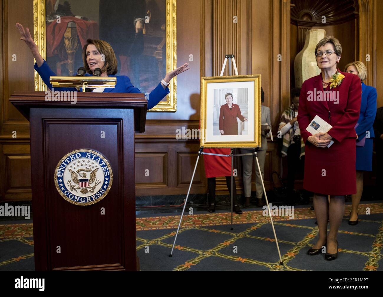 STATI UNITI - MARZO 14: Il leader della minoranza della casa Nancy ...