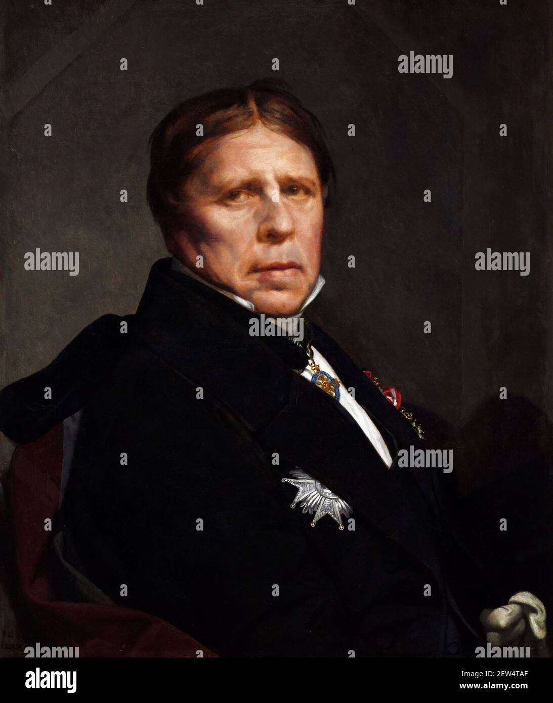 Ingres. Ritratto del pittore neoclassico francese Jean-Auguste ...