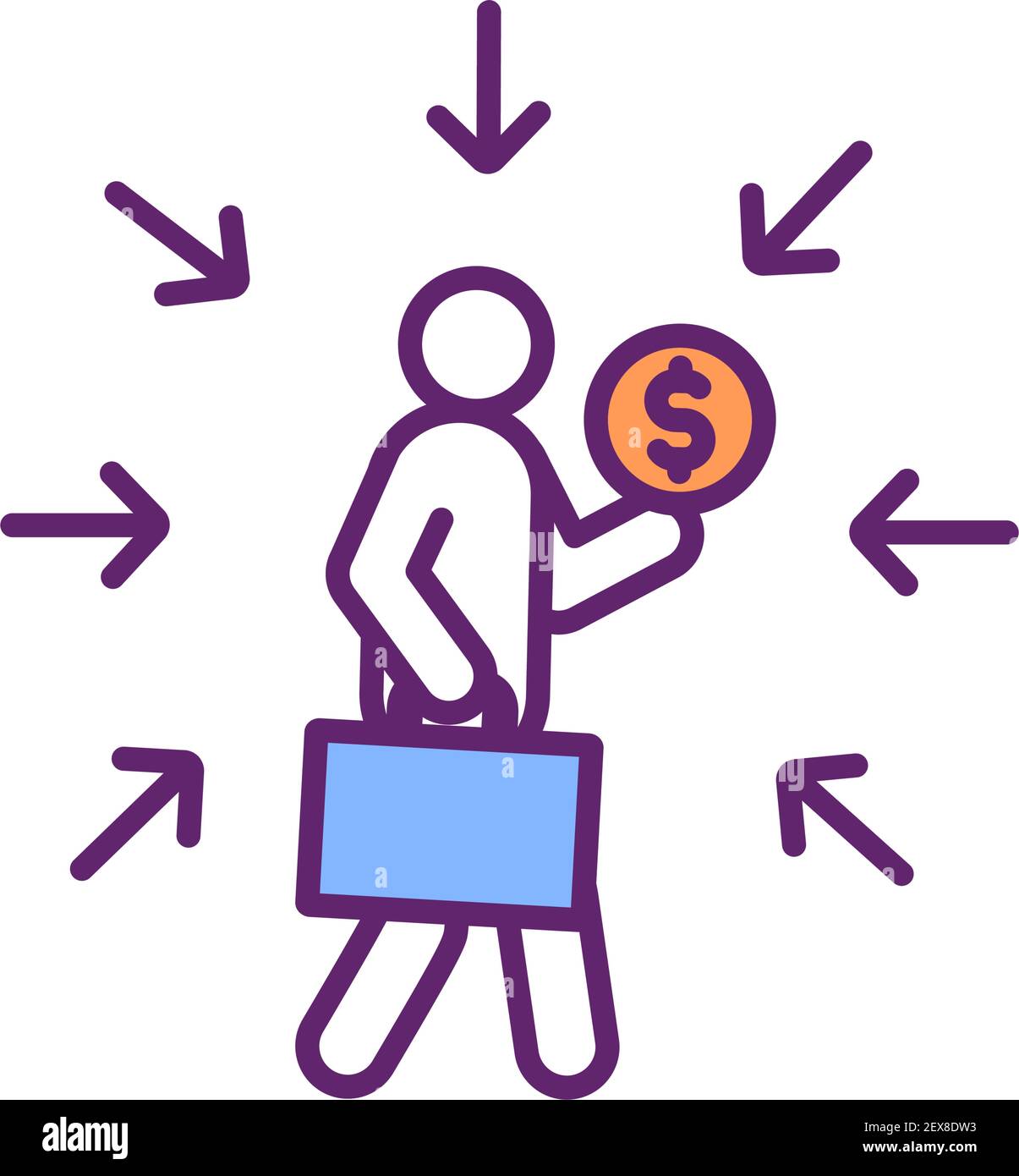 Simbolo del capitalismo Immagini Vettoriali Stock - Alamy