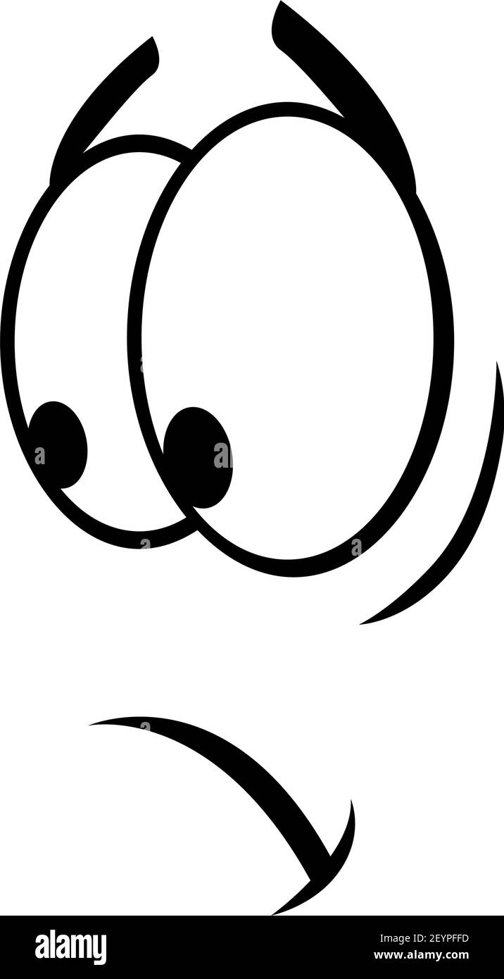 Sad emoticon isolated illustration Foto e Immagini Stock in Bianco e ...