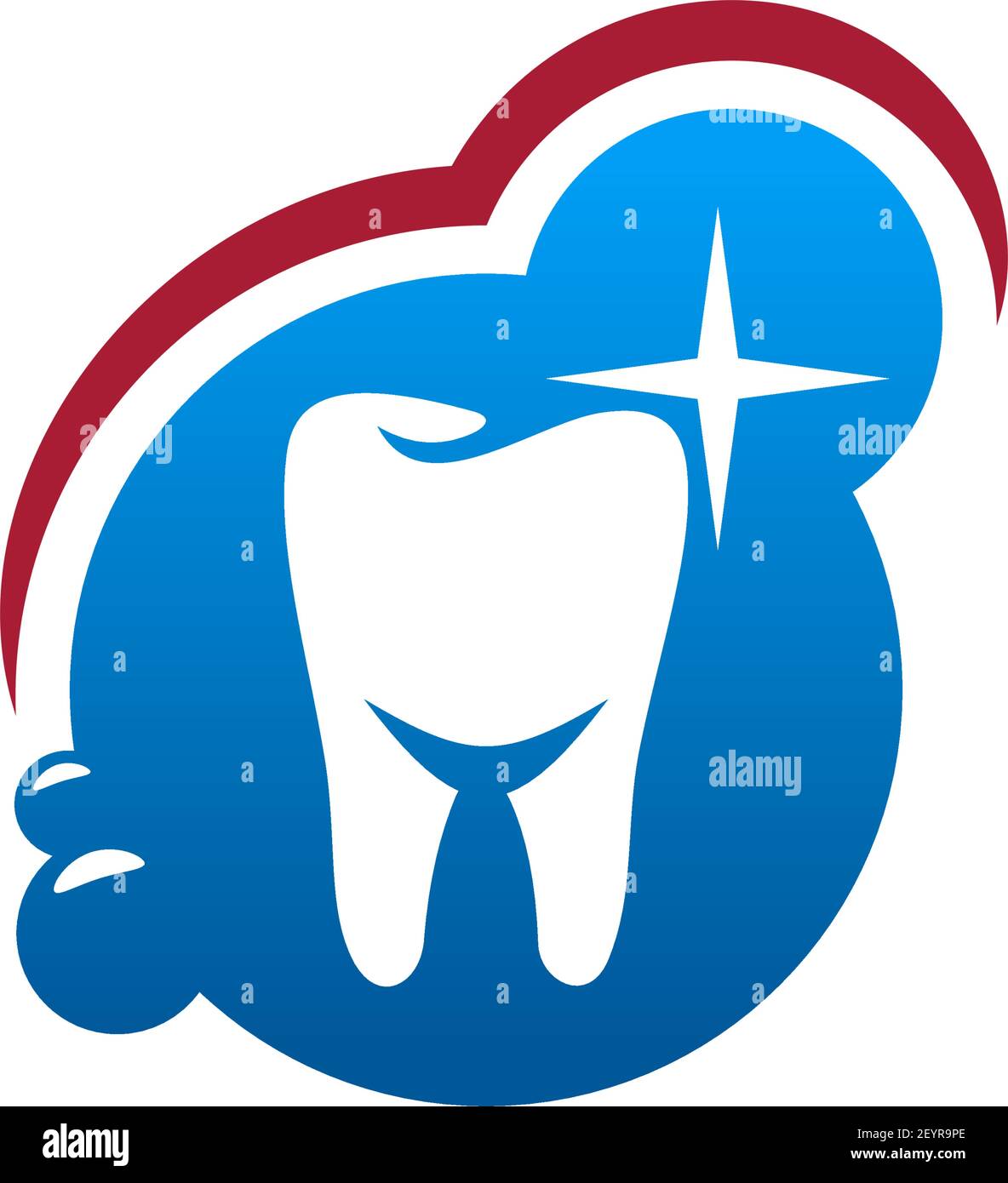 Icona della medicina dell'odontoiatria, clinica dentale e disegno di ...