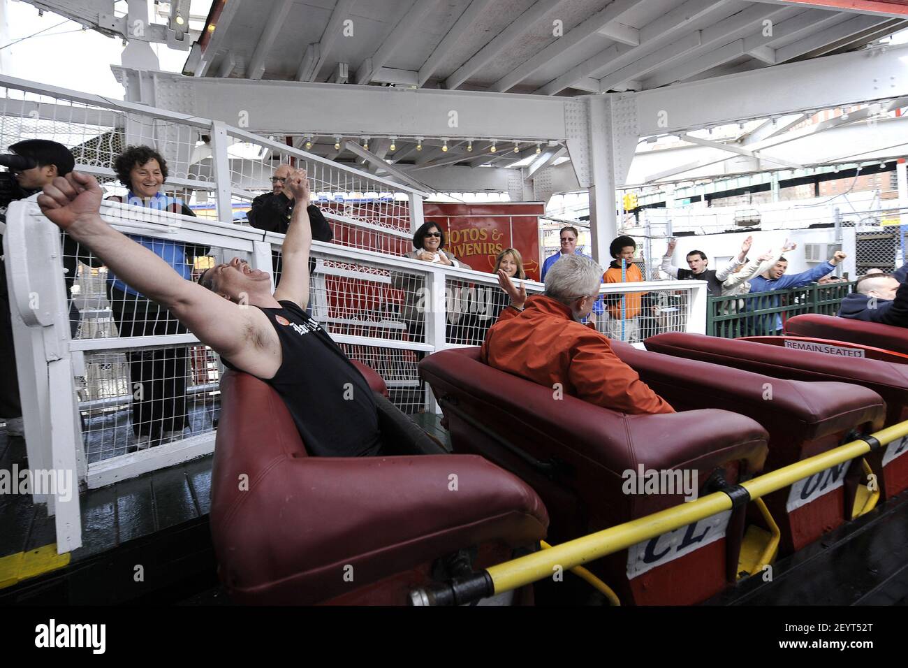 01 aprile 2012 - New York - Erik Knapp, noto anche come Cyclone, mette ...