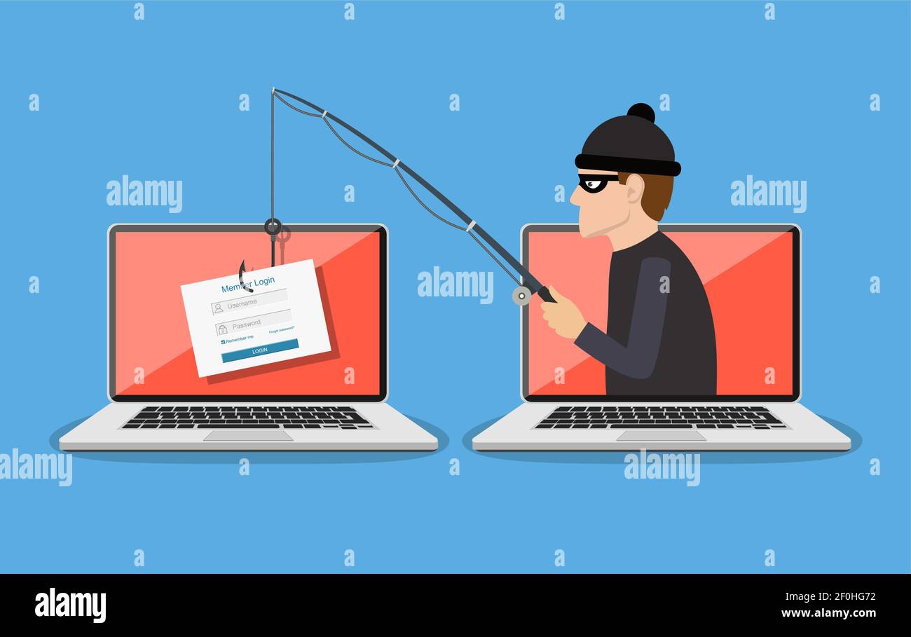 Phishing truffa Immagini Vettoriali Stock - Alamy