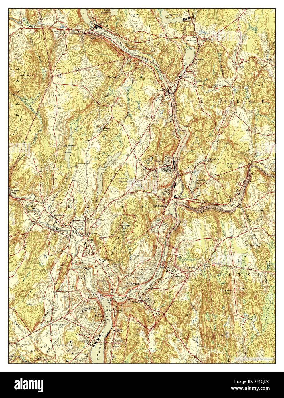 Mappa di norwich, connecticut immagini e fotografie stock ad alta ...