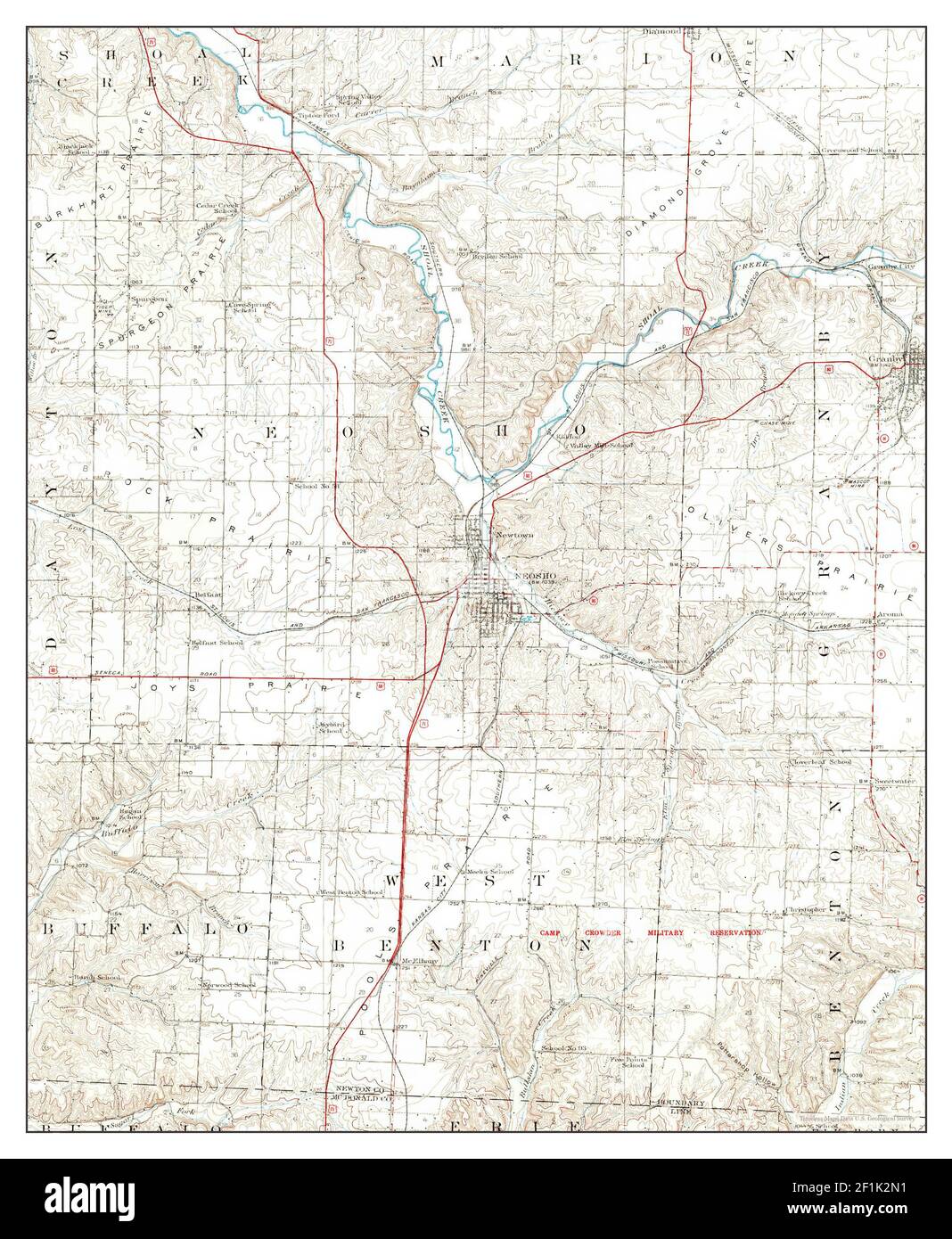 Mappa di neosho, missouri immagini e fotografie stock ad alta ...