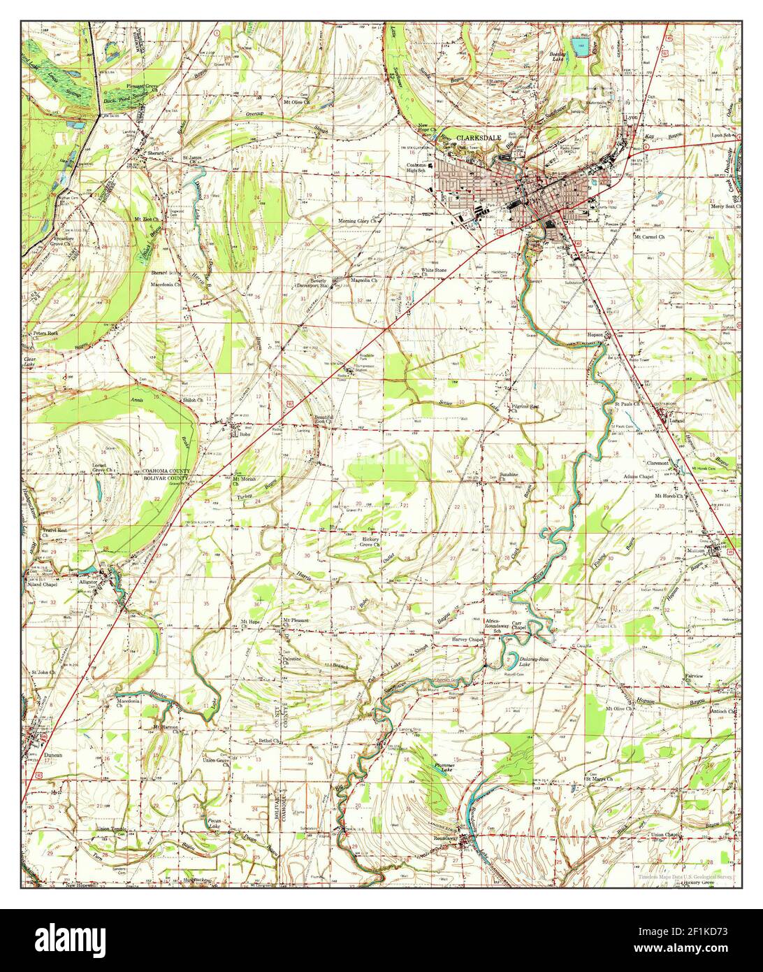 Mappa di clarksdale, mississippi immagini e fotografie stock ad alta ...