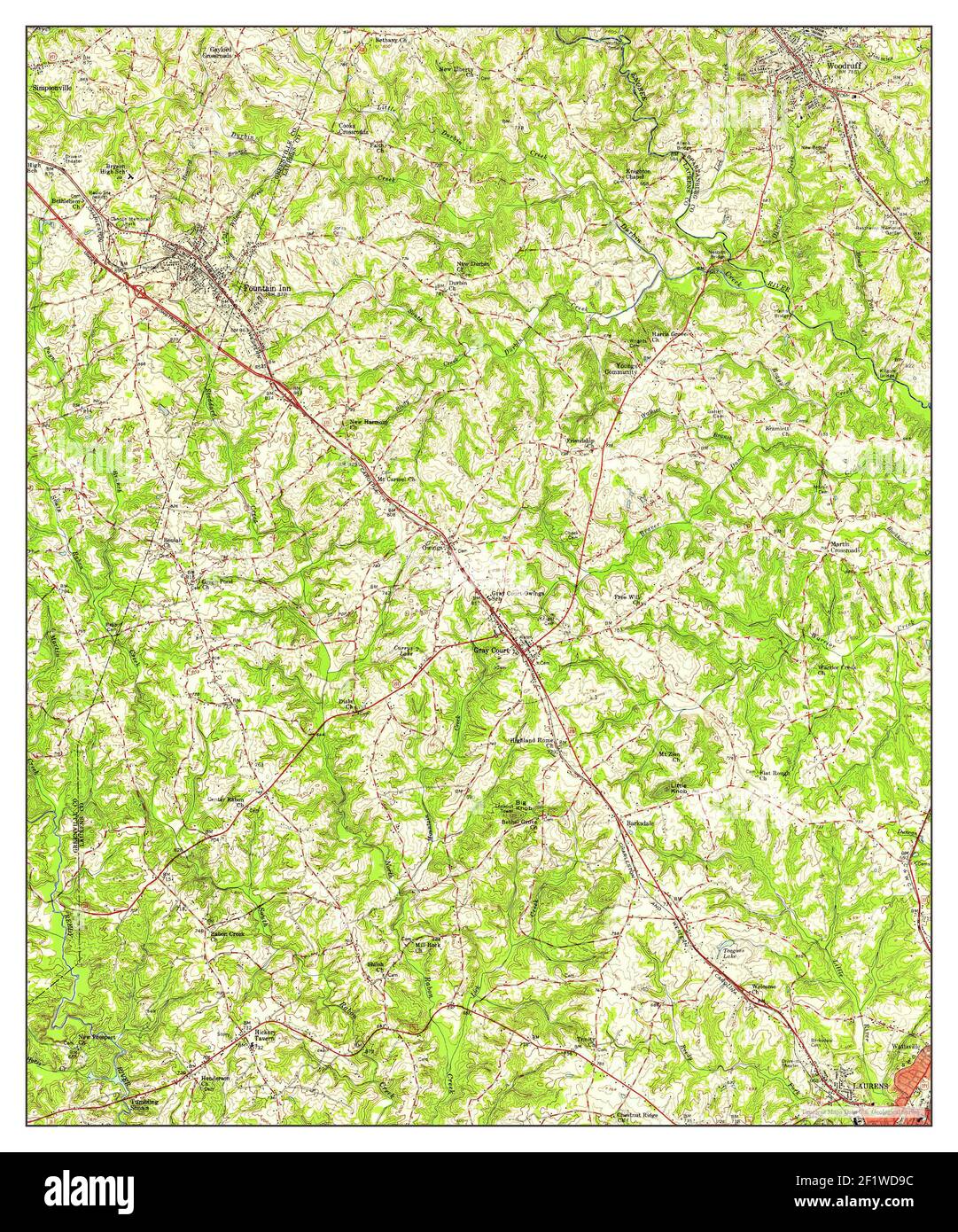 Mappa di fountain inn immagini e fotografie stock ad alta risoluzione ...