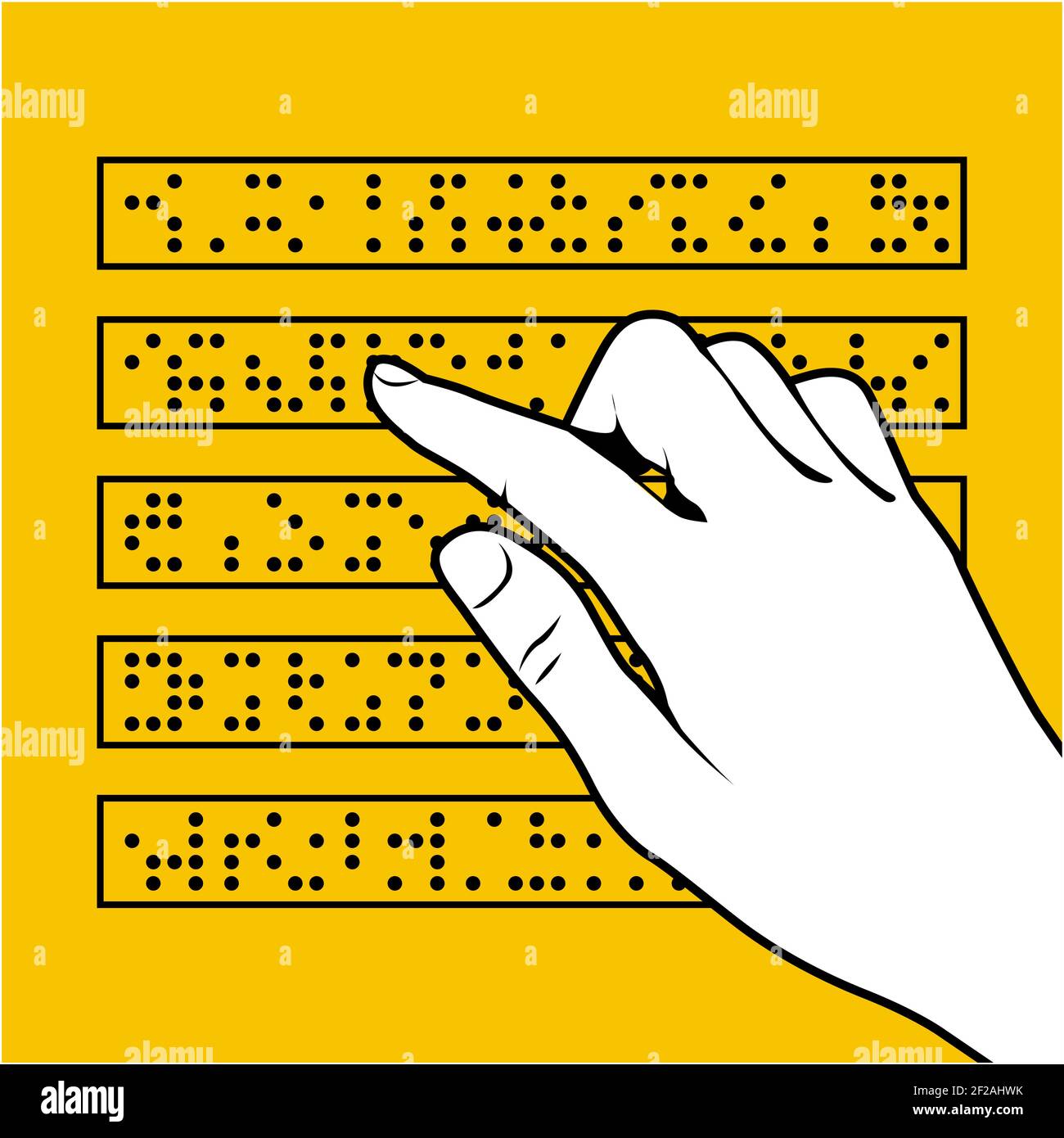 Vector braille alphabet Immagini Vettoriali Stock - Alamy