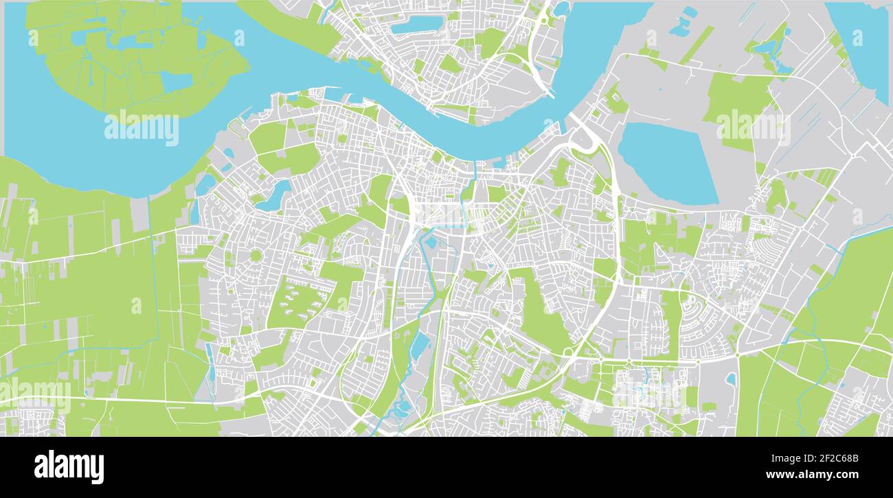 Mappa vettoriale di aalborg immagini e fotografie stock ad alta ...