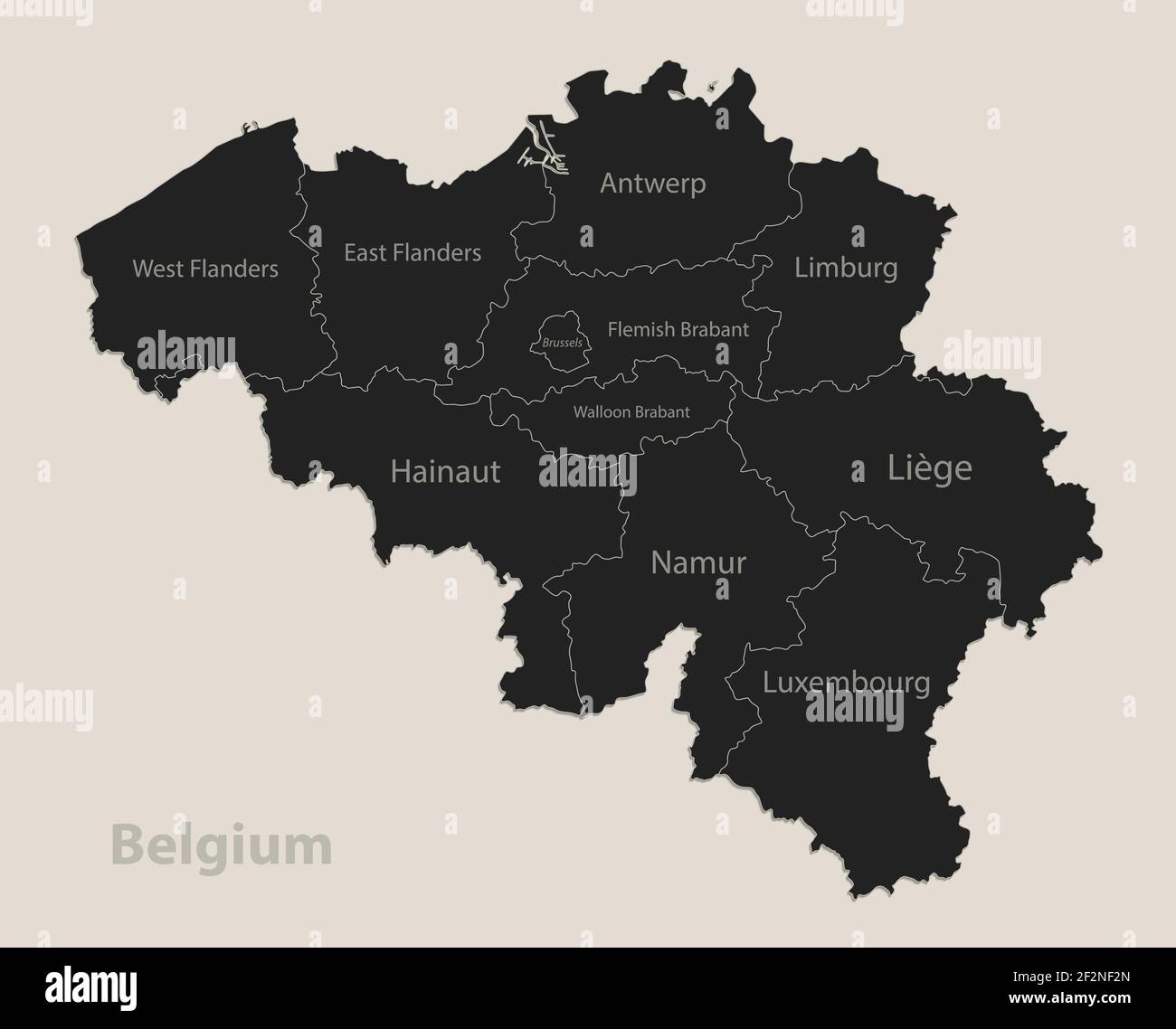 Mappa belga Immagini Vettoriali Stock - Pagina 2 - Alamy