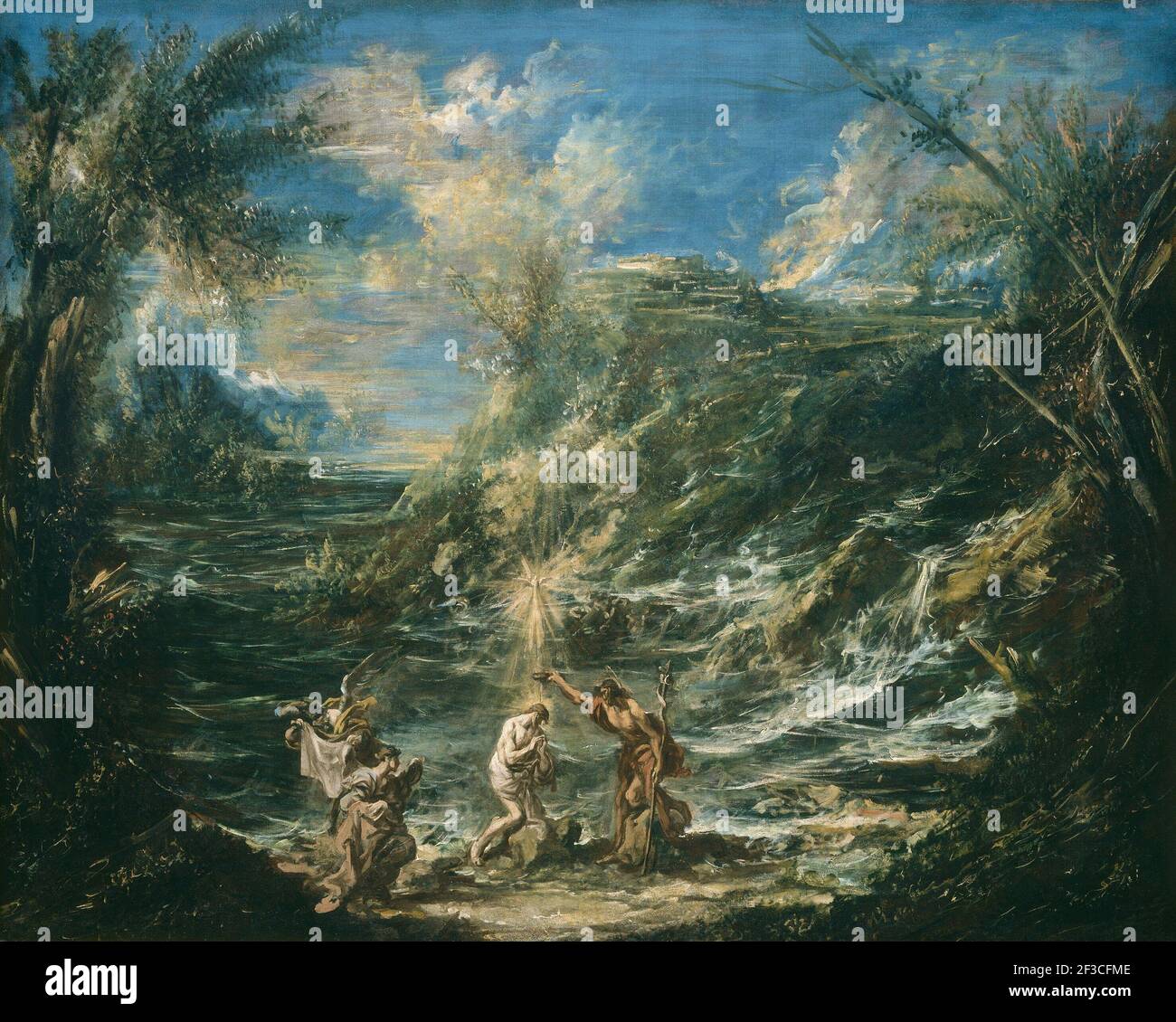 Il battesimo di cristo olio su tela immagini e fotografie stock ad alta ...