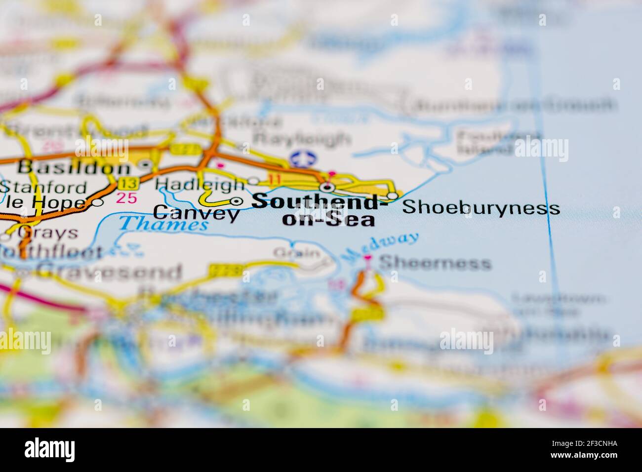 Mappa di southend on sea immagini e fotografie stock ad alta ...