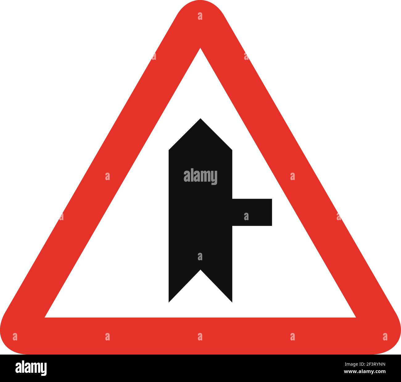 Cartello stradale bianco rosso nero Immagini Vettoriali Stock - Alamy