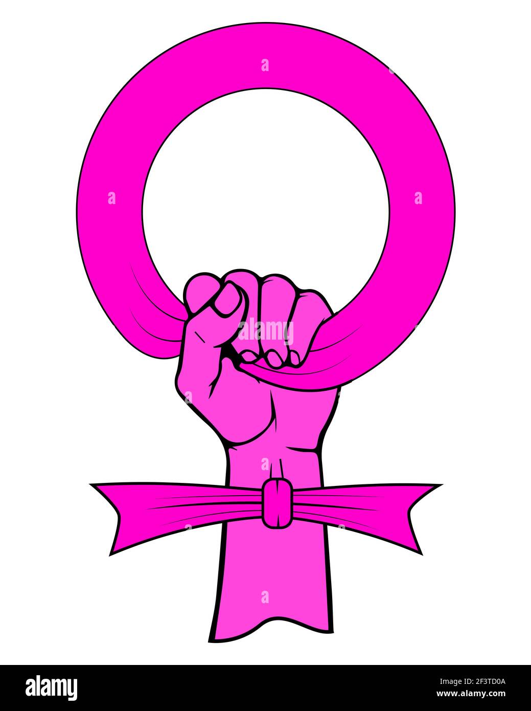 simbolo femminile per la giornata internazionale delle donne Foto stock ...