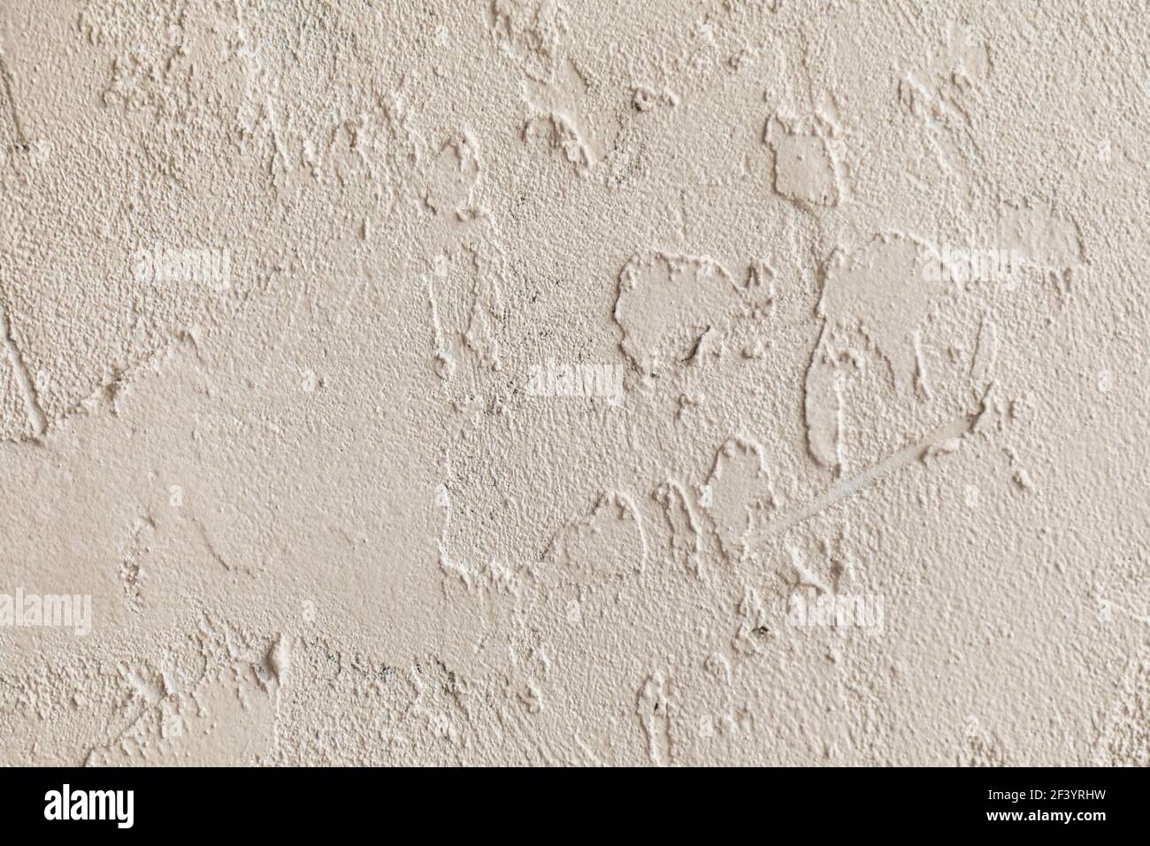 Pareti interne in cemento cremoso calcestruzzo lucidato. Cemento pietra ...