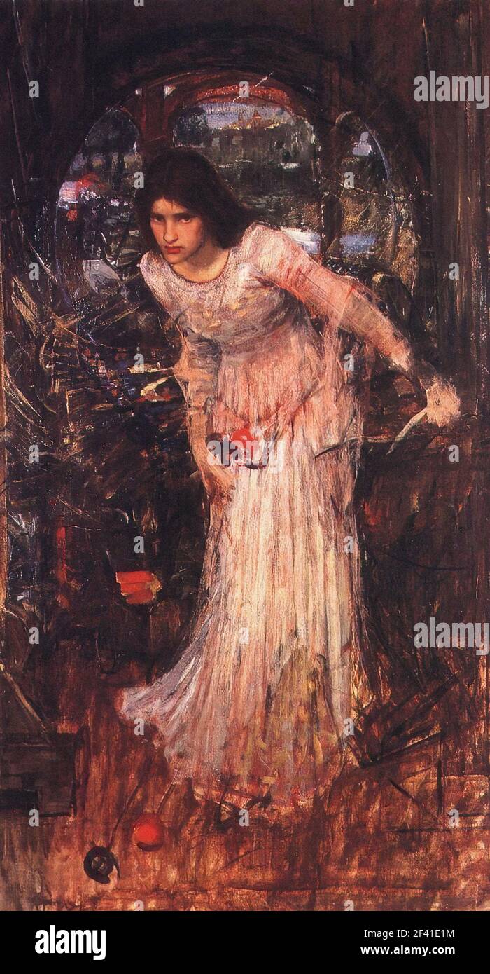 John william waterhouse lady shalott immagini e fotografie stock ad ...