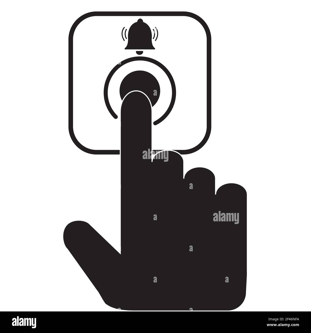 Dito su campanello disegno immagini e fotografie stock ad alta ...