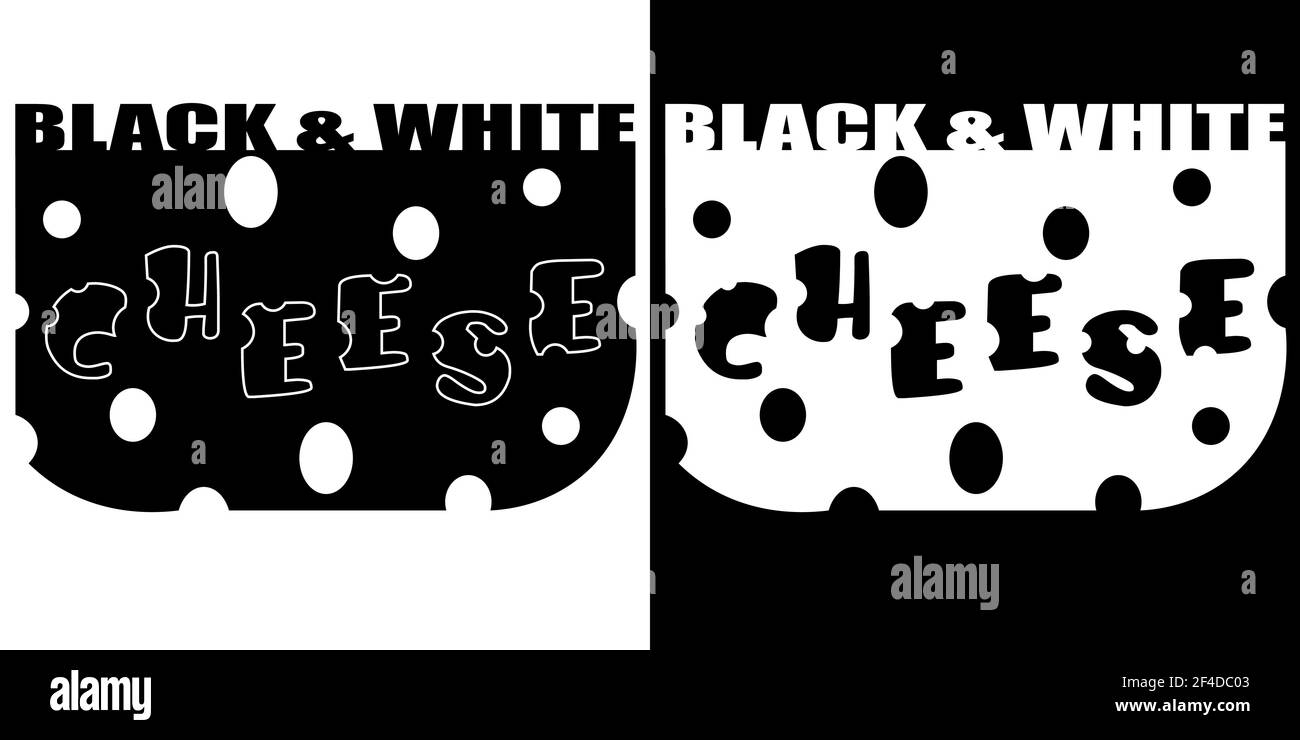 Tipografia del formaggio Foto e Immagini Stock in Bianco e Nero - Alamy