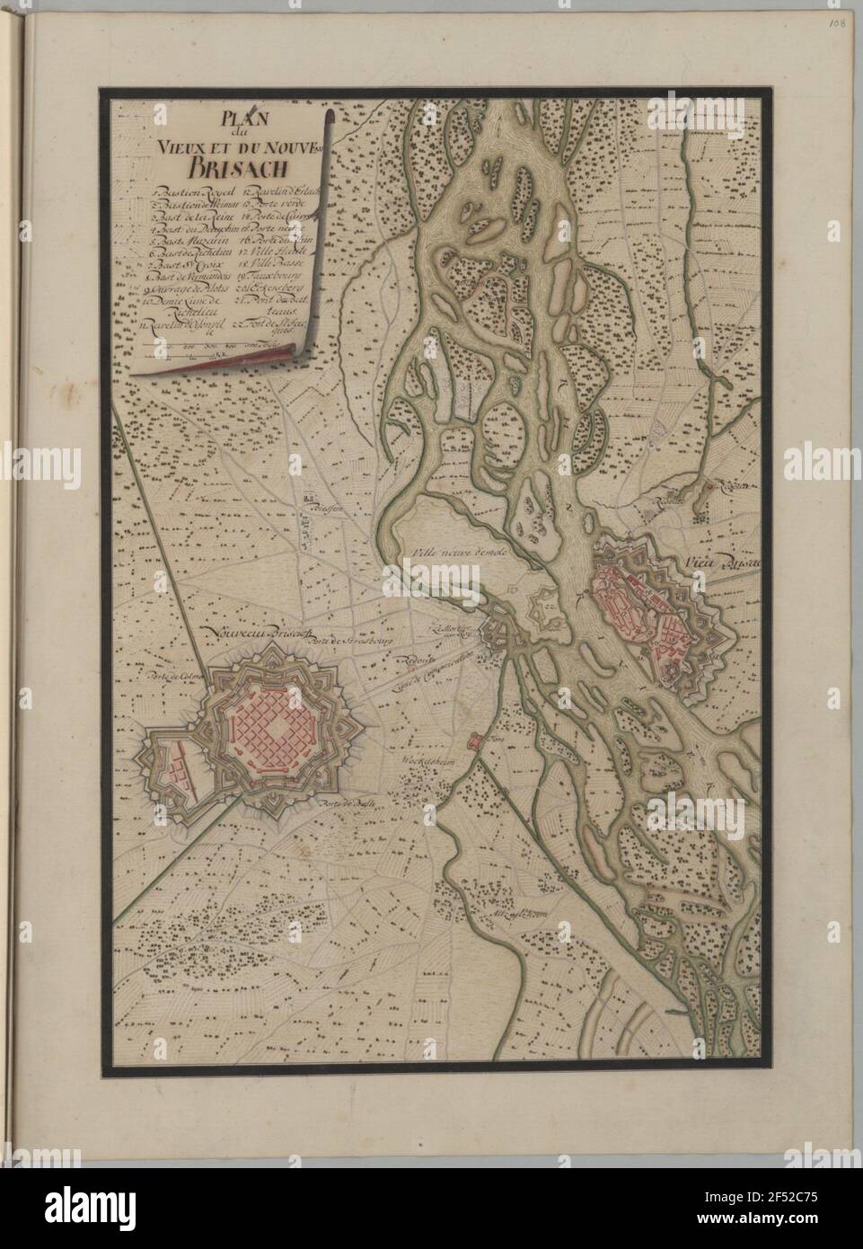 Vecchia mappa del fiume reno immagini e fotografie stock ad alta ...