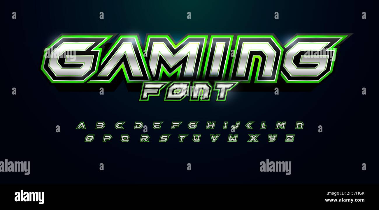 Font futuristico moderno per il logo e il titolo del videogioco ...