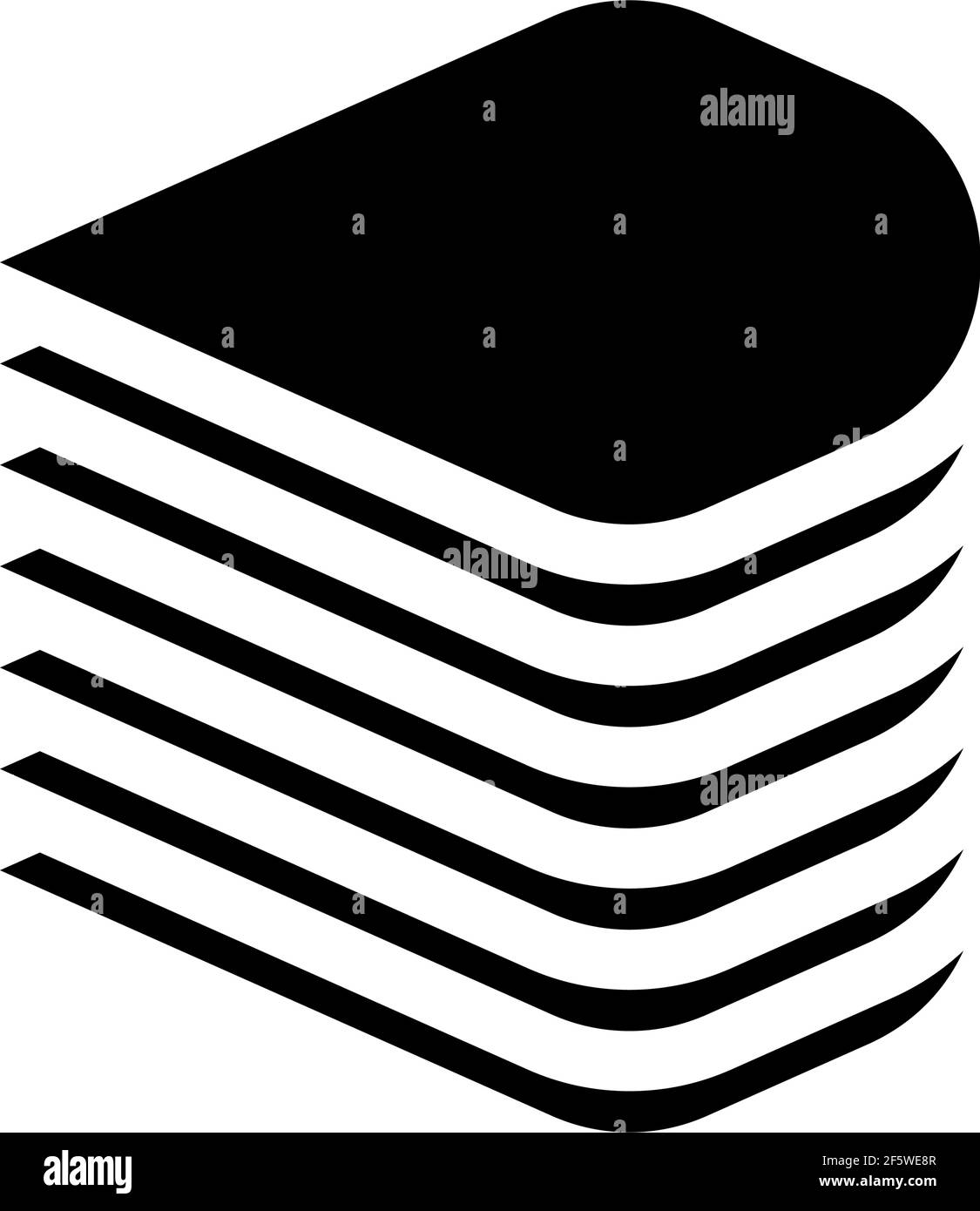 Icona multilivello a più livelli per il calcolo o tema stack generico ...