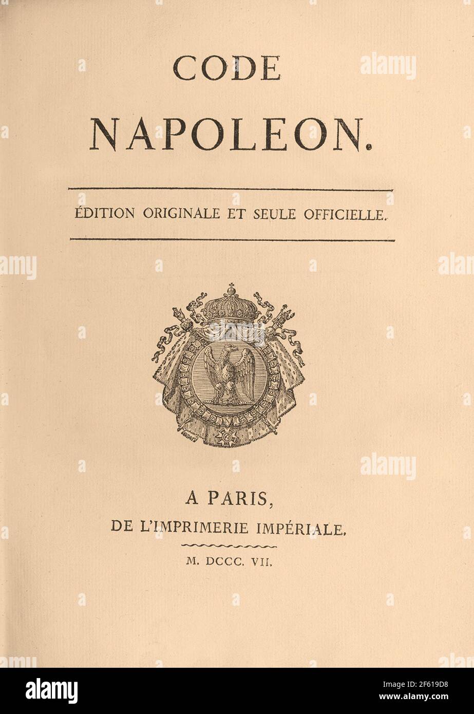 Code civil des francais code napoleon immagini e fotografie stock ad ...