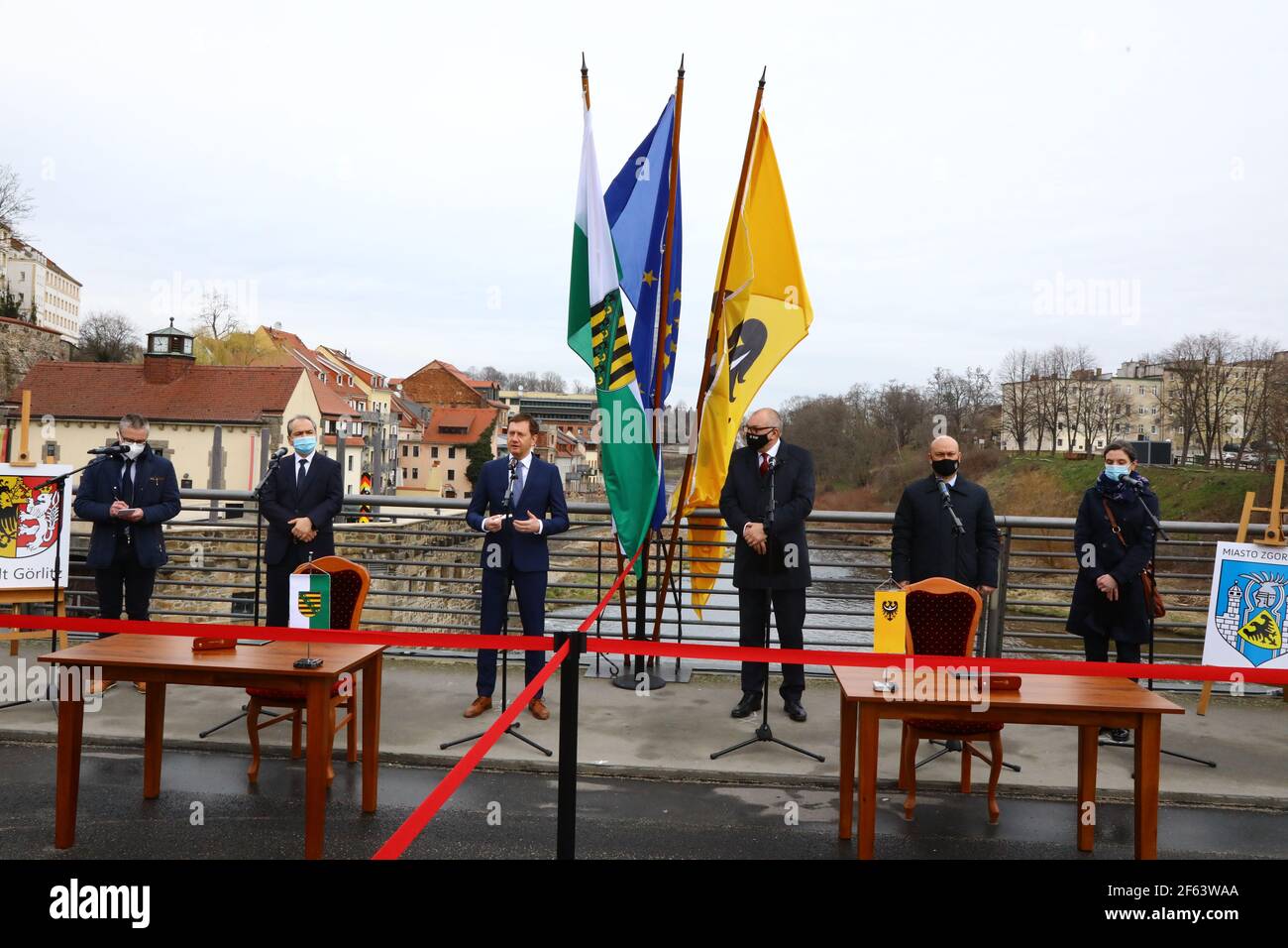 Octavian Ursu, Michael Kretschmer, Cezary Przybylski und Rafał Gronicz ...